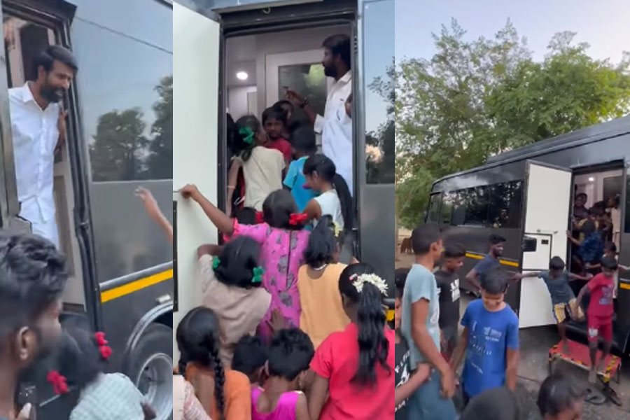 'ഒറ്റത്തവണ കാരവാന്‍ കാണിക്കുമോ അങ്കിൾ, പ്ലീസ്...'; കുട്ടികളുടെ ആഗ്രഹം ...
